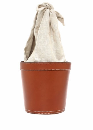 Staud Kadın Bisset Taba Deri El Çantası Turuncu EU