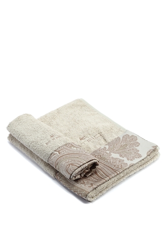 Etro Home 2li Bej Şal Desenli Havlu Seti