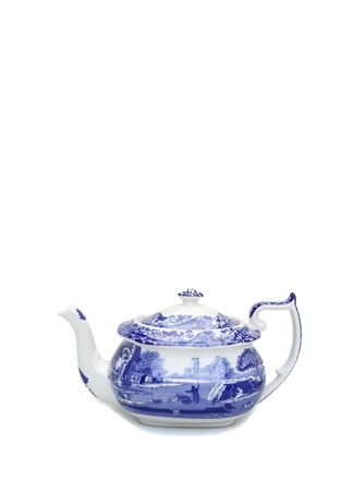 Spode Blue Italian Porselen Demlik Mavi Spode Blue Italian Porselen Demlik Mavi