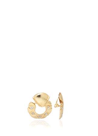 Bloom Jewelry Kadın Pera Gold Yuvarlak Formlu Altın Rengi Kaplama Küpe EU Bloom Jewelry Kadın Pera Gold Yuvarlak Formlu Altın Rengi Kaplama Küpe EU