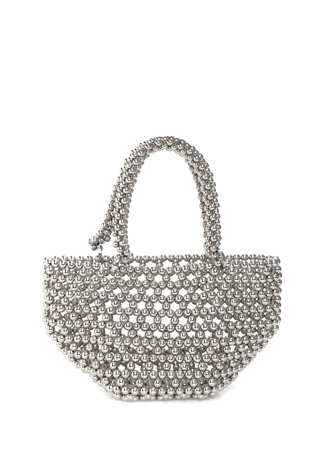 07 Kadın Tako Silver Boncuklu El Çantası Gri EU