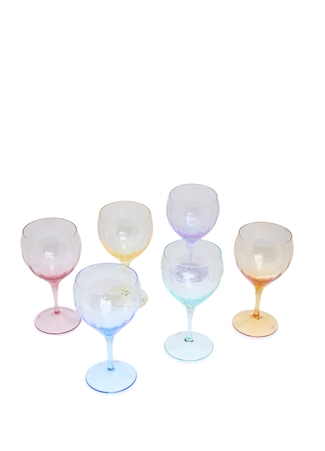 Moser 6lı Renkli Kristal Kadeh Seti Çok Moser 6lı Renkli Kristal Kadeh Seti Çok