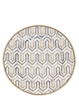 Green Gate Noir Maddie Beyaz Porselen Tabak Çok Renkli Green Gate Noir Maddie Beyaz Porselen Tabak Çok Renkli