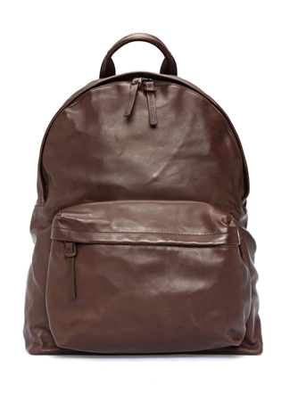 Officine Creative Erkek Oc 3 Kahverengi Deri Sırt Çantası EU