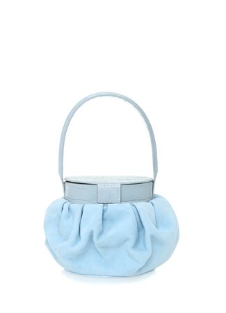 Rejina Pyo Kadın Agnes Mavi Krokodil Dokulu Deri El Çantası EU Rejina Pyo Kadın Agnes Mavi Krokodil Dokulu Deri El Çantası EU