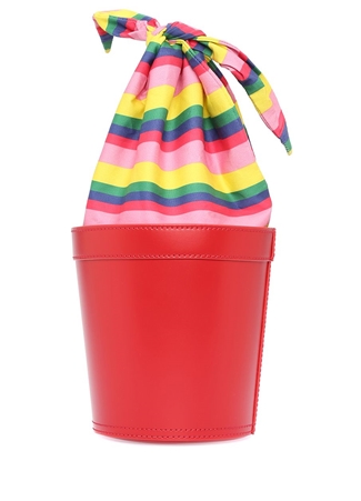 Staud Kadın Bisset Kırmızı Deri El Çantası EU