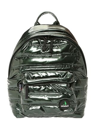 Mueslii Kadın RCM Yeşil Kapitone Detaylı Sırt Çantası EU