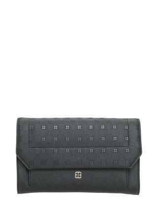 Beymen Kadın Siyah Logolu Dokulu Omuz Çantası EU