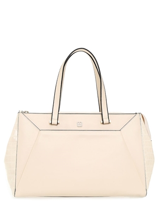 Beymen Kadın Bej Krokodil Doku Detaylı Omuz Çantası EU