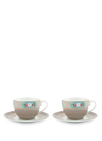 Pip Studio Blushing Birds 2li Haki Çay Fincanı Seti Pip Studio Blushing Birds 2li Haki Çay Fincanı Seti