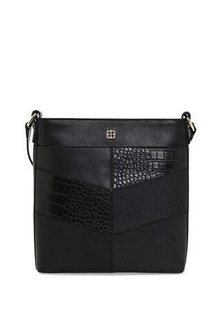 Beymen Kadın Siyah Doku Detaylı Omuz Çantası EU