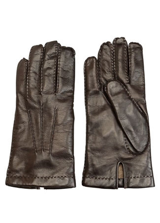 Mazzoleni Gloves Erkek Kahverengi Dekoratif Dikişli Deri Eldiven L EU Mazzoleni Gloves Erkek Kahverengi Dekoratif Dikişli Deri Eldiven L EU