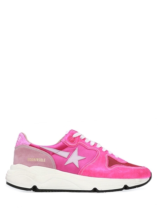 Golden Goose Kadın Running Şeftali Logolu Deri Sneaker Pembe 36 EU