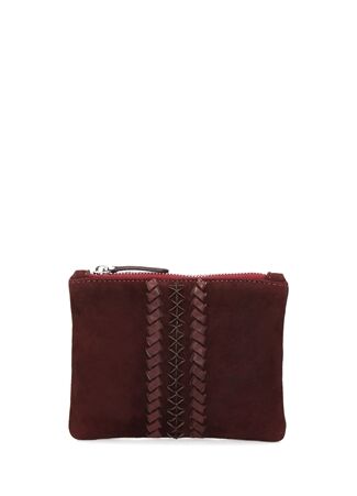 Rossea Kadın Minix Bordo Nakışlı Süet Çanta EU