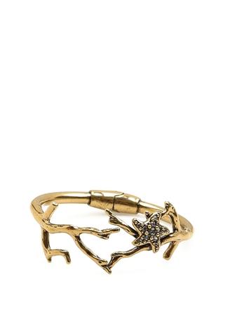 Polina Kadın Gold Mercan Formlu Bileklik Altın Rengi Eu