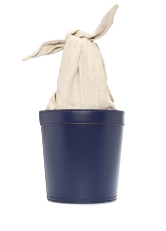 Staud Kadın Bisset Lacivert Deri El Çantası EU