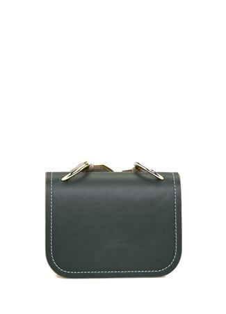 Rossea Kadın BN Sarı Yeşil Nakışlı Deri Omuz Çantası EU