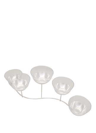 Riva Yatay 5li Gümüş Rengi Kaplama Servis Gri Riva Yatay 5li Gümüş Rengi Kaplama Servis Gri