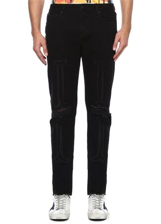 Haculla Erkek Found My Legz Siyah Yıpratmalı Jean Pantolon 28 US