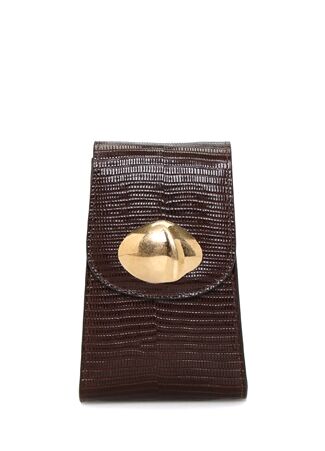 Little Liffner Kadın Kahverengi Dokulu Deri Omuz Çantası EU