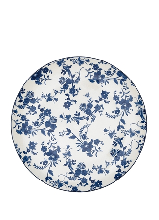 Green Gate Hope Vanessa Beyaz Çiçekli Porselen Yemek Tabağı Mavi Green Gate Hope Vanessa Beyaz Çiçekli Porselen Yemek Tabağı Mavi