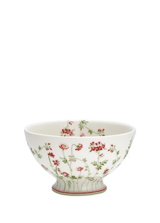 Green Gate Meadow Camille Beyaz Çiçekli Çorba Kasesi Çok Renkli