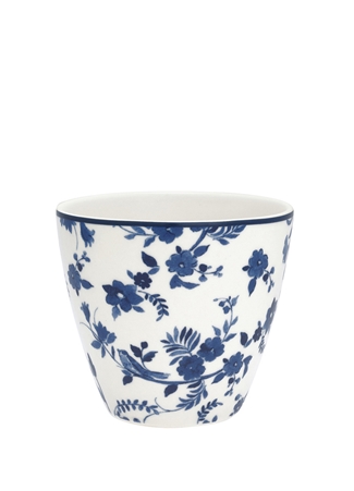 Green Gate Hope Vanessa Beyaz Çiçekli Porselen Latte Bardağı Mavi Green Gate Hope Vanessa Beyaz Çiçekli Porselen Latte Bardağı Mavi