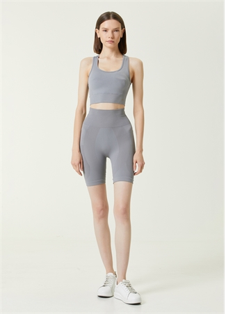 Jerf Kadın Gela Gri Şekillendirici Biker Tayt S EU