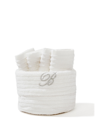 Blumarine Home Beyaz 4lü El Havlusu Seti Blumarine Home Beyaz 4lü El Havlusu Seti