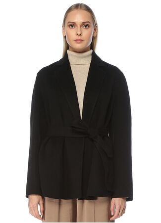 Joseph Kadın Cenda Siyah Kuşaklı Kruvaze Yün Kaban 40 FR