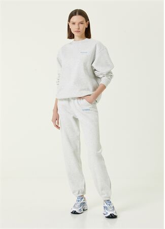 Sporty & Rich Kadın Gri Logolu Eşofman Altı XS EU