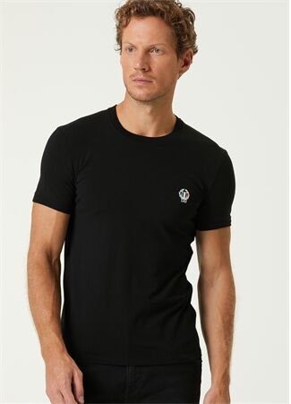 Dolce&Gabbana Erkek Siyah Logo Detaylı T-shirt 7 US