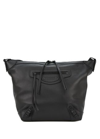 Balenciaga Kadın Siyah Deri Omuz Çantası EU