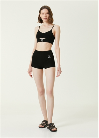 Etro Kadın Siyah Logolu Triko Büstiyer Şort Seti 38 It Etro Kadın Siyah Logolu Triko Büstiyer Şort Seti 38 It