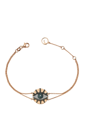 Bee Goddess Kadın Eye Light Altın Rengi Bilezik Pembe EU Bee Goddess Kadın Eye Light Altın Rengi Bilezik Pembe EU