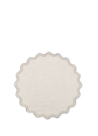 Golden Table Home Christmas Nakışlı 4lü Amerikan Servis Seti Gri