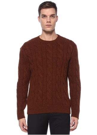 Beymen Collection Erkek Kahverengi Saç Örgü Dokulu Kazak Turuncu S Eu Beymen Collection Erkek Kahverengi Saç Örgü Dokulu Kazak Turuncu S Eu
