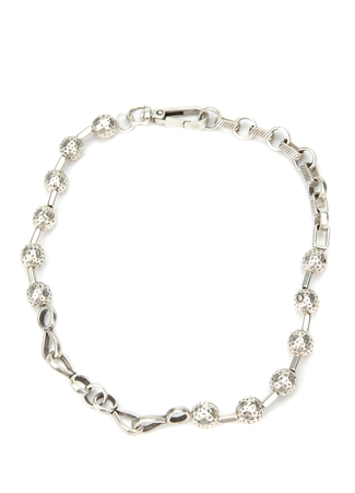 Academia Kadın Zincir Ve Top Formlu Kolye Gri EU Academia Kadın Zincir Ve Top Formlu Kolye Gri EU