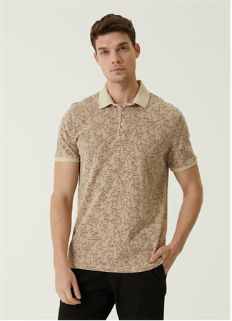 Beymen Club Erkek Comfort Fit Bej Polo Yaka Monogram Logolu T-shirt Kahverengi S Beymen Club Erkek Comfort Fit Bej Polo Yaka Monogram Logolu T-shirt Kahverengi S