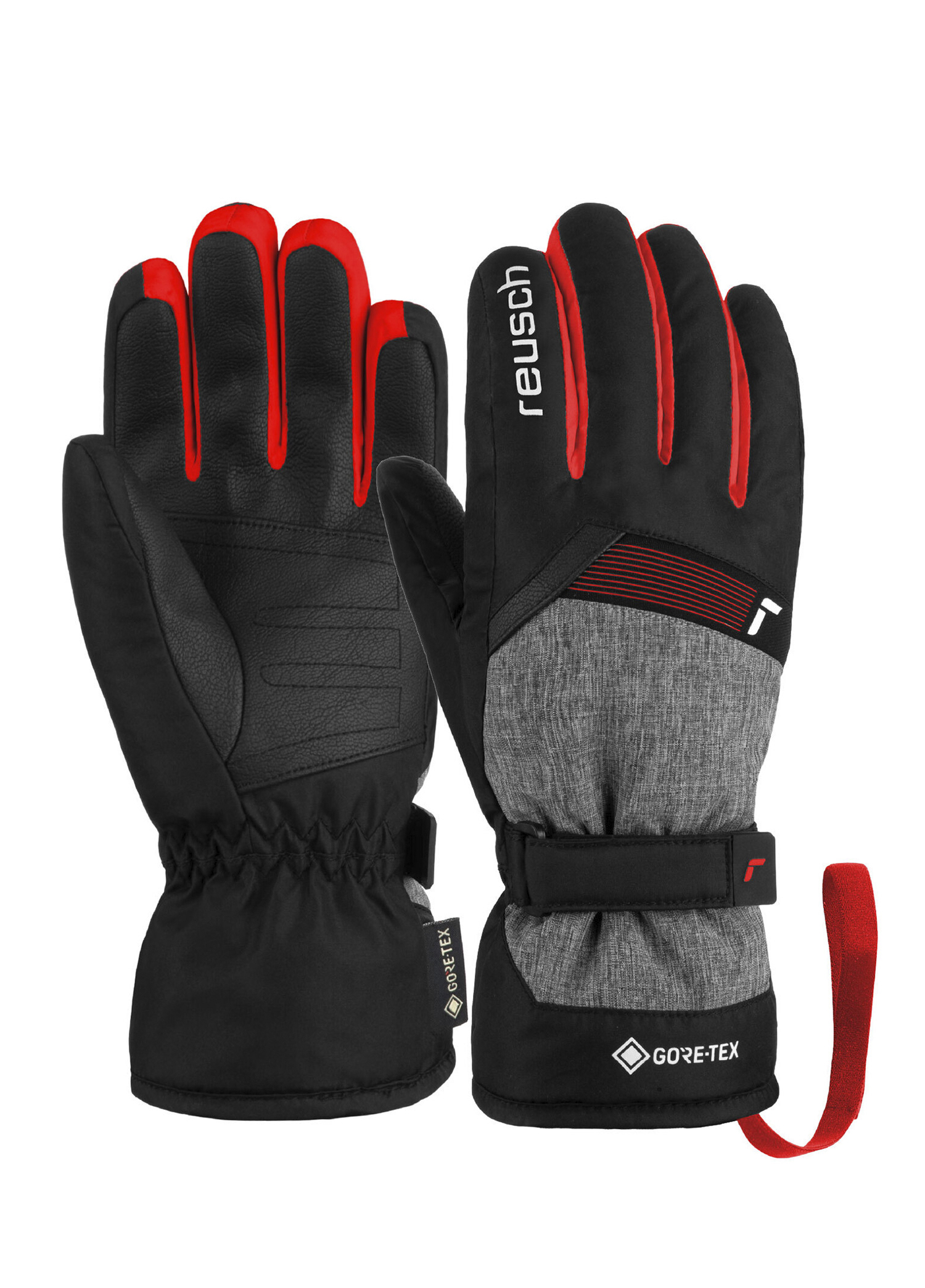 Reusch - Flash Gore-Tex Junior Black Red Unisex Çocuk Kayak Eldiveni ...