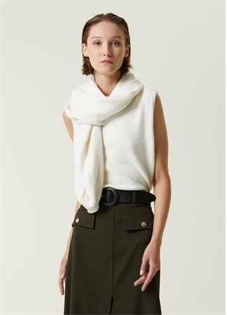 Beymen Collection Kadın Ekru Kol Detaylı Triko Beyaz S Beymen Collection Kadın Ekru Kol Detaylı Triko Beyaz S