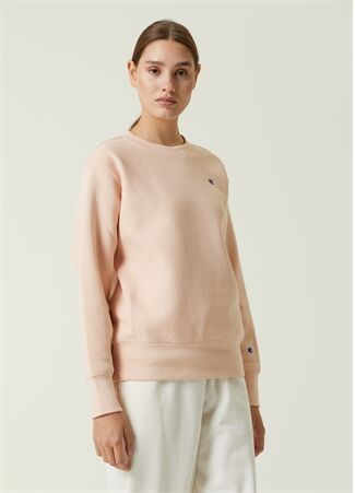Champion Kadın Altın Rengi Bisiklet Yaka Sweatshirt Pembe XS EU