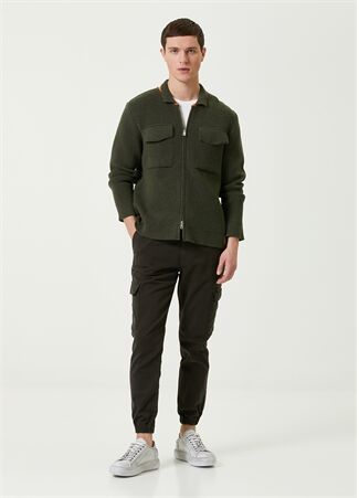 Academia Erkek Haki Örme Kargo Pantolon S EU
