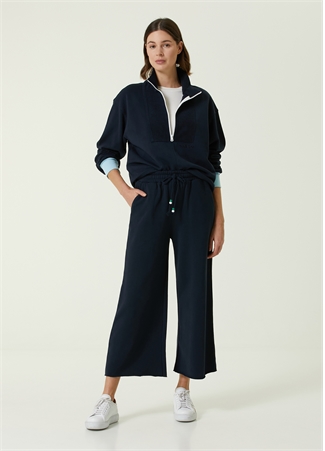 Staud Kadın Lacivert Crop Eşofman Altı XS EU Staud Kadın Lacivert Crop Eşofman Altı XS EU