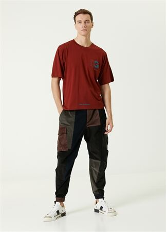Dolce&Gabbana Erkek Colorblocked Beli Kordonlu Jogger Pantolon 50 IT