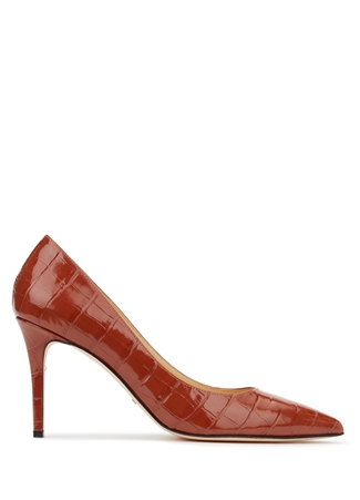 Beymen Collection Kadın Mia Taba Krokodil Dokulu Deri Stiletto Turuncu 35 Beymen Collection Kadın Mia Taba Krokodil Dokulu Deri Stiletto Turuncu 35