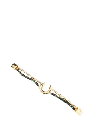 Hipanema Kadın Siyah Boncuklu Bileklik S EU