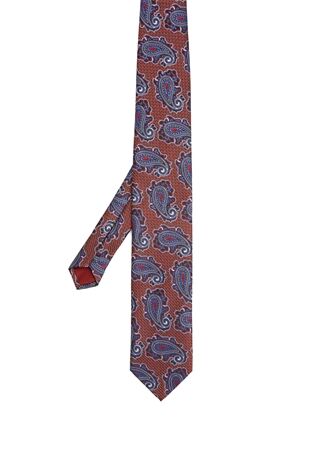 Beymen Club Erkek Kırmızı Şal Desenli Kravat EU