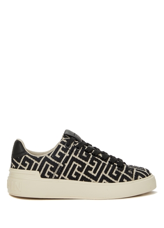Balmain Kadın Siyah Beyaz Geometrik Logo Desenli Sneaker 36 EU Balmain Kadın Siyah Beyaz Geometrik Logo Desenli Sneaker 36 EU