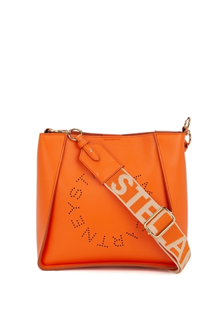 Stella McCartney Kadın Turuncu Logolu Çapraz Çanta EU Stella McCartney Kadın Turuncu Logolu Çapraz Çanta EU